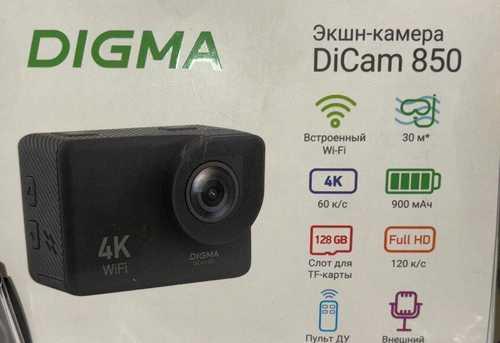 Экшн камера digma 850 4k