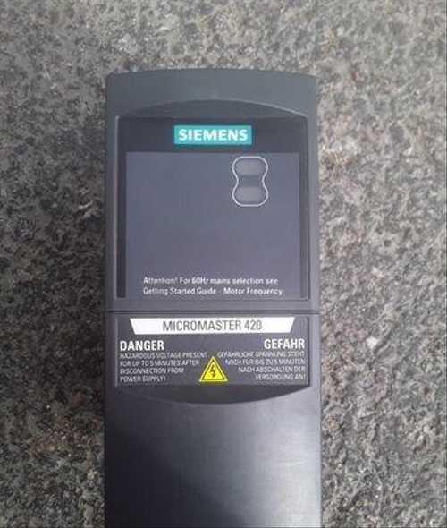 Частотный преобразователь Siemens Micromaster 420