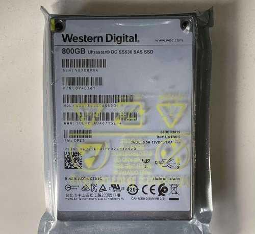 Жесткий диск SAS SSD WD DC SS530 800 гб TLC 12Gb/s