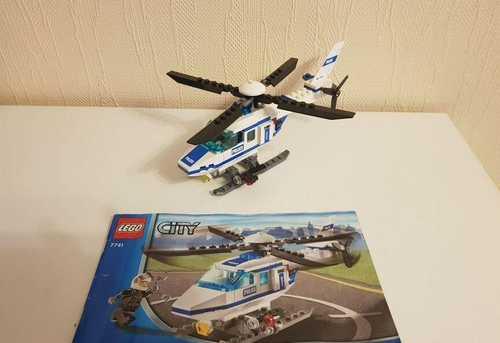 Lego City полицейский вертолет 7741