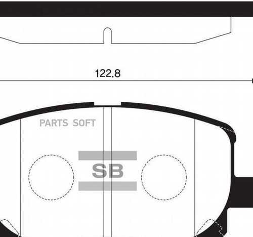 Sangsin brake SP1373 Колодки торм.пер