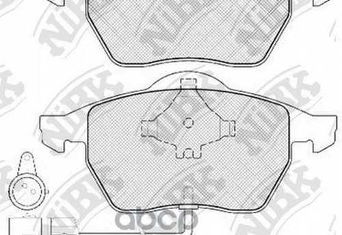 Колодки тормозные дисковые перед PN0300W NiBK