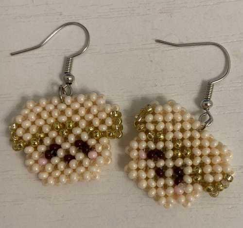 Серьги из бисера