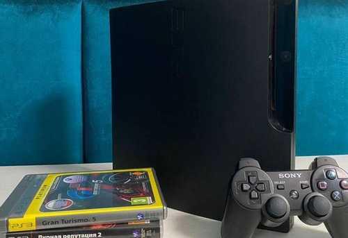 Sony Playstation 3 (игры и джойстик в комплекте)