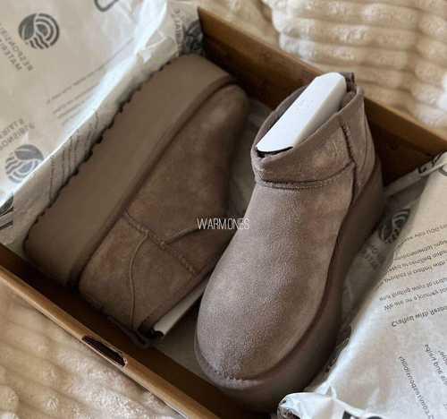 Угги ugg ultra mini platform smoke