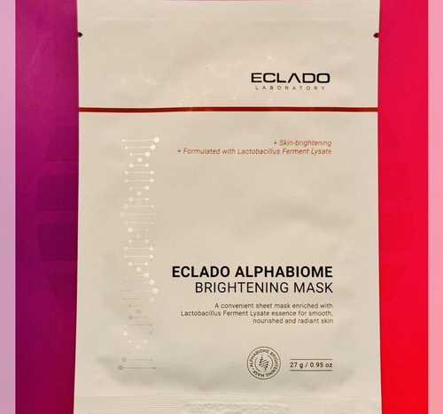 Eclado alphabiome brightening mask 1шт