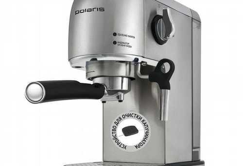 Рожковая кофеварка Polaris PCM 2001AE, серебристый