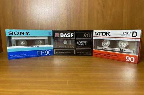 Аудиокассеты basf, sony, tdk