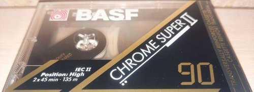 Аудиокассета Basf 90 хром Новая