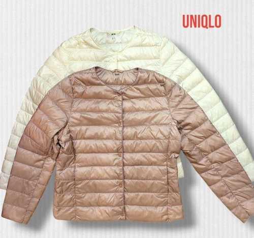 Uniqlo.Ультратонкие пуховики женские, М