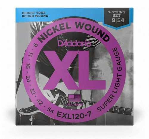 D'addario EXL120-7 - cтруны для 7 струнной электро