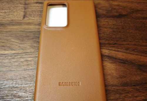 Оригинальный кожаный чехол Samsung Note 20 Ultra