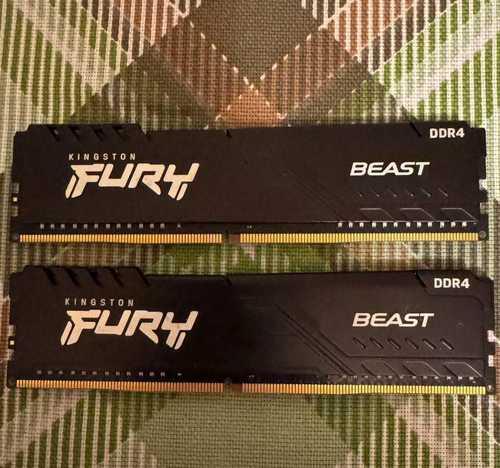 Оперативная память Kingston Fury 16gb 3200