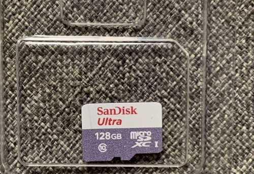 Карта памяти SanDisk 128 10 class MicroSD