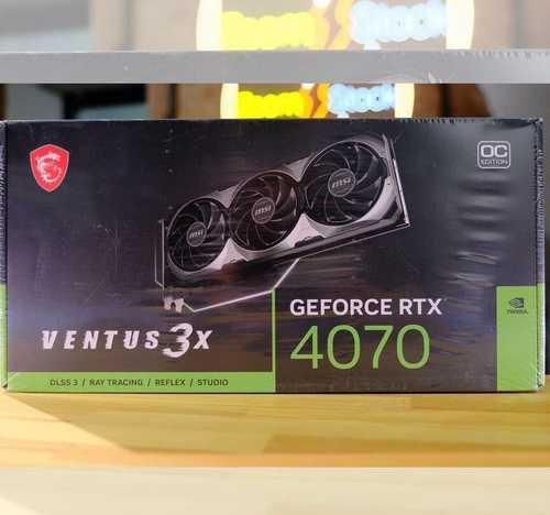 Видеокарта MSI GeForce RTX 4070 ventus 3X E1 12G O