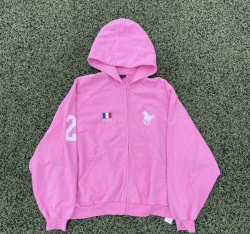 Зип худи balenciaga polo pink