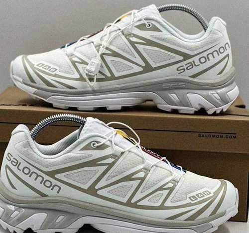 Белые кроссовки Salomon XT-6 для активных