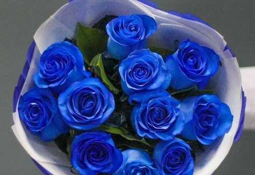 Доставка букетов и цветов. Синие розы