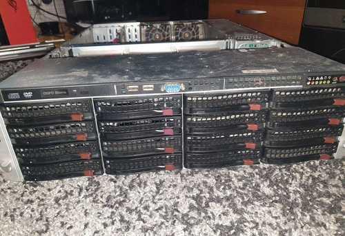 Сервер depo Storm 3200C3 Adaptec 31605 raid 16port