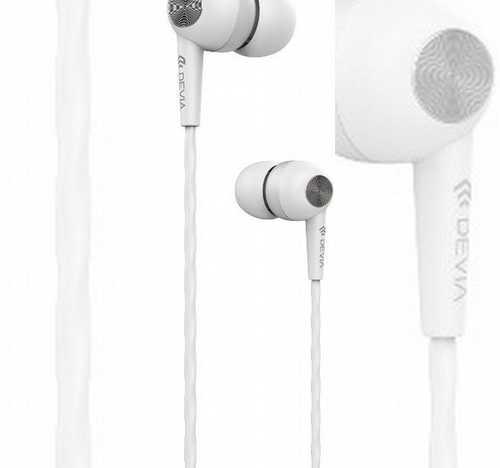 Devia Гарнитура Kintone In-Ear white (Белый)