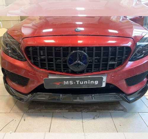 Сплиттер Brabus Mercedes W205 C class