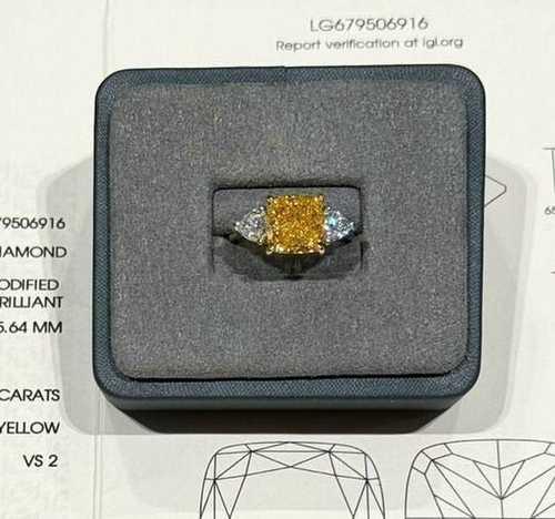 Золотое кольцо Дизайна Graff 4.83 ct 750 пробы