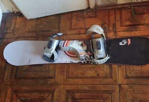 Сноуборд Salomon pulse + ботинки