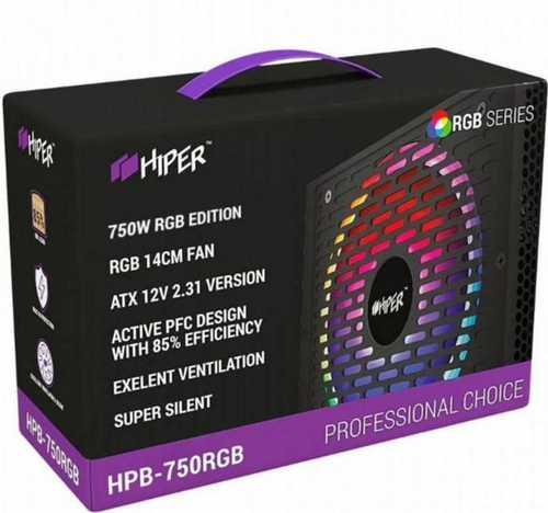 Блок питания Hiper HPB-750 RGB 750W