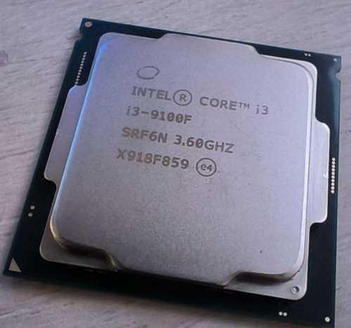 Процессор intel core i3 9100f