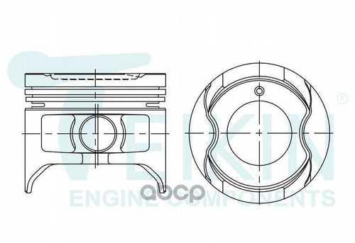 Поршень двигателя teikin 46289 0.50 (4шт/упак)