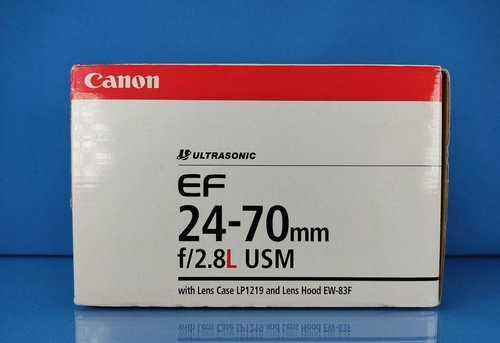 Коробка объектива Canon EF 24-70mm f/2.8L USM