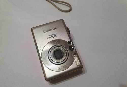 Фотоаппарат Canon ixus 55 для ретро фото почти нов