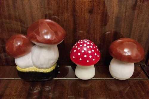 Керамические фигурки - грибы