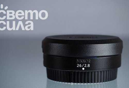 Nikon Z 26mm f/2.8 новый