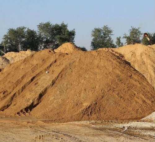 Песок карьерный, пгс с доставкой самосвалами