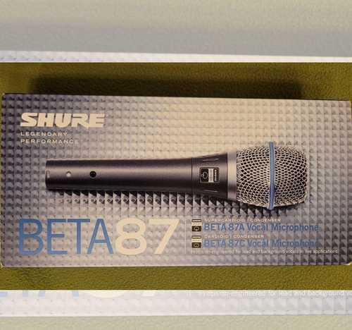 Микрофон shure beta 87A mexico Оригинал