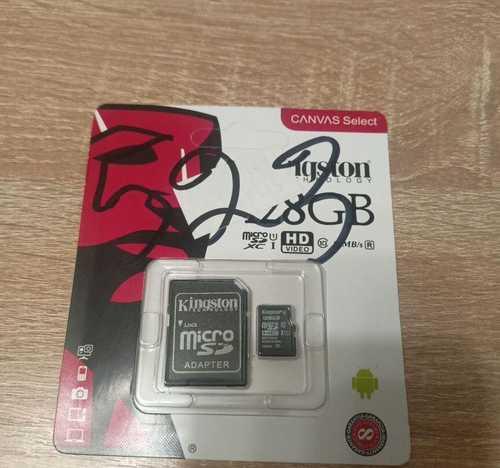 Карта памяти microsd 128 гб новая