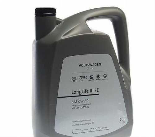 Масло моторное VAG 0W30 синт.5л long life 3 (504.0