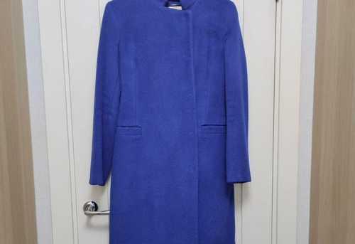 Красивое приталенное пальто шерсть р. 40-42