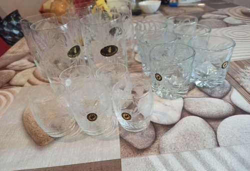 Хрустальные стаканы, стопки