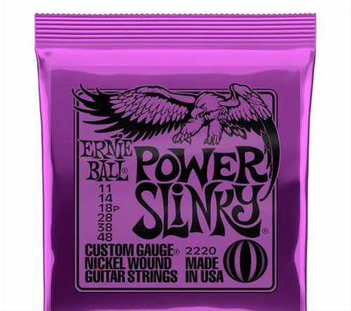 Ernie Ball 2220 струны эл. гитары/11-48/PowerSlink