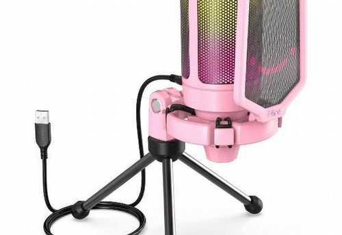 Конденсаторный микрофон fifine a6v, розовый