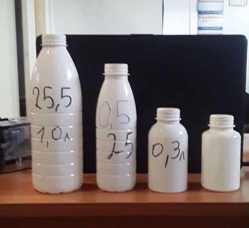 Пэт бутылка 1 литр,0.5л,0.3л,0.25л,0.2л молочные