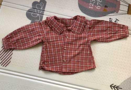 Детская рубашка Zara в клетку 86