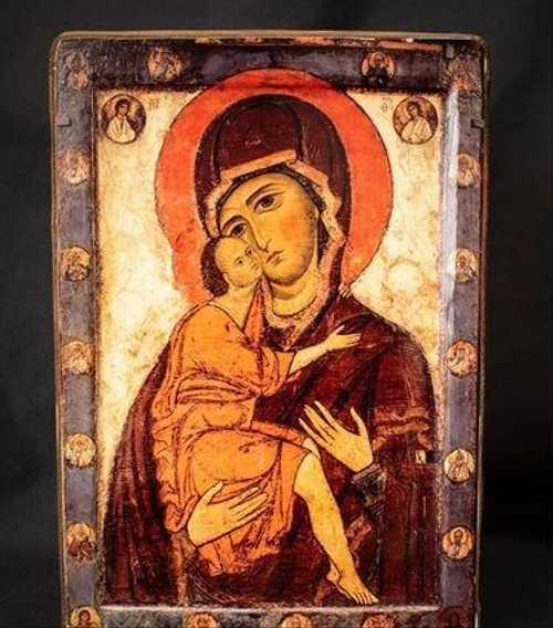 Икона деревянная «Богоматерь Умиление (Белозерская