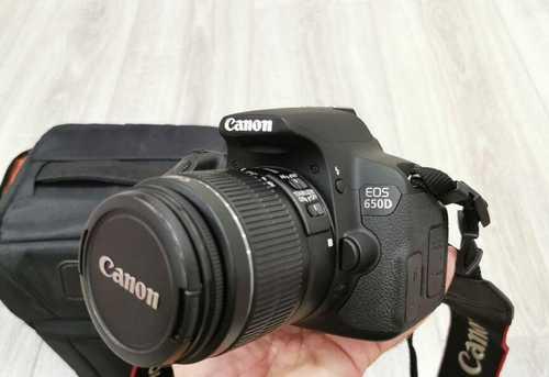 Canon EOS 650D kit 18-55mm IS II пробег 3900