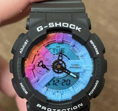 Часы Casio G-Shock разноцветный циферблат