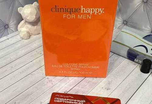 Clinique Happy for men 100мл + сертифекат