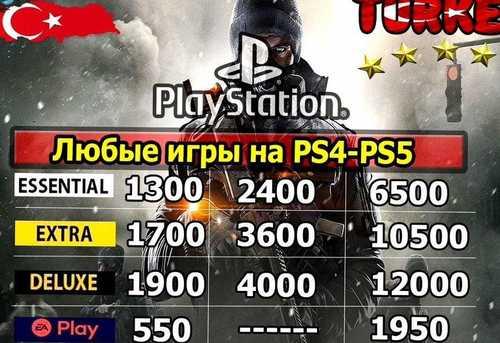 Подписка PS Plus Турция/Украина/Любые игры PS0839