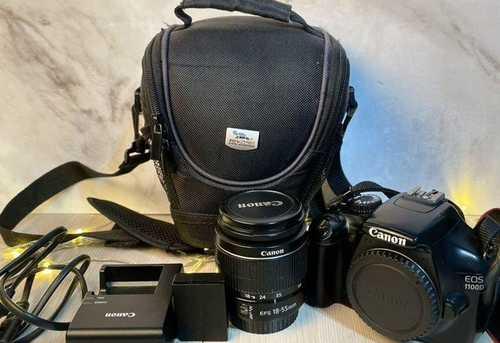 Зеркальный фотоаппарат Canon 1100d в kit версии